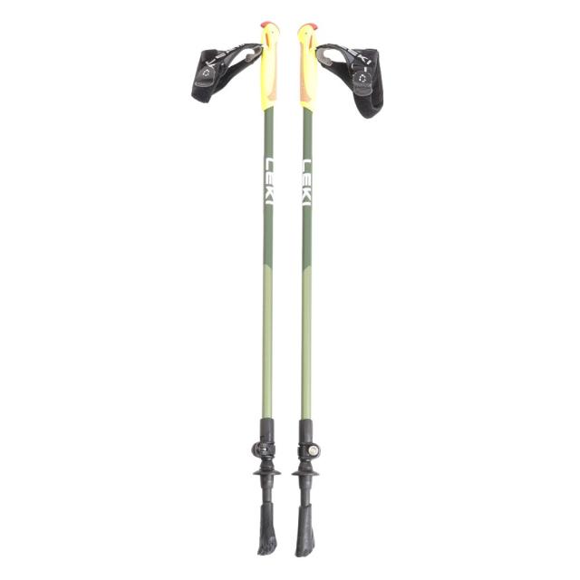 レキ(LEKI)ウォーキングポール ウォーカーXS 2本セット 1300477550 イエロー×グリーン ストック(Men’s…