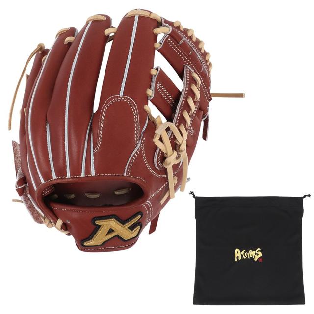 アトムズ(ATOMS)硬式用グラブ 内野手用 野球グローブ 一般 AKG-021 CHOCO(Men’s)