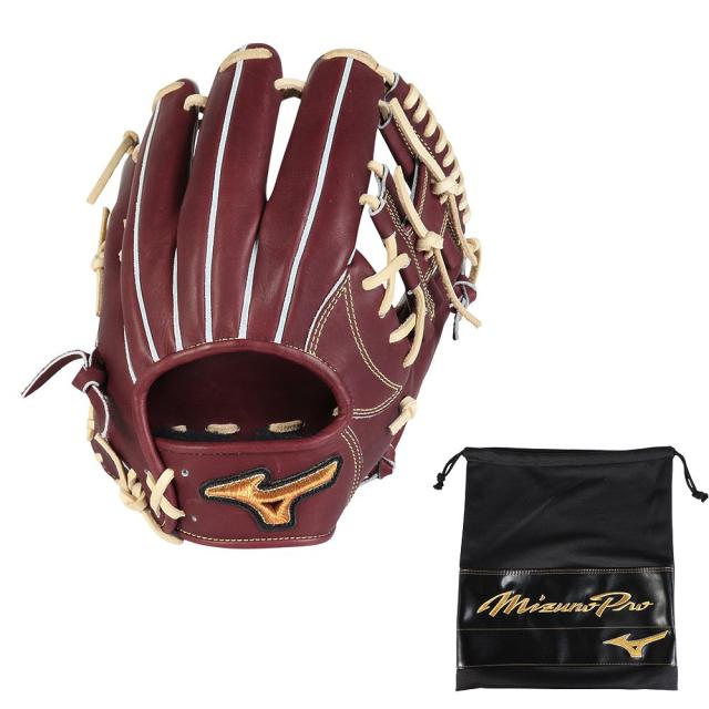 ミズノ(MIZUNO)硬式用グラブ 内野手用 野球グローブ 一般 ミズノプロ 限定モデル 1AJGH33223 6880 お一…