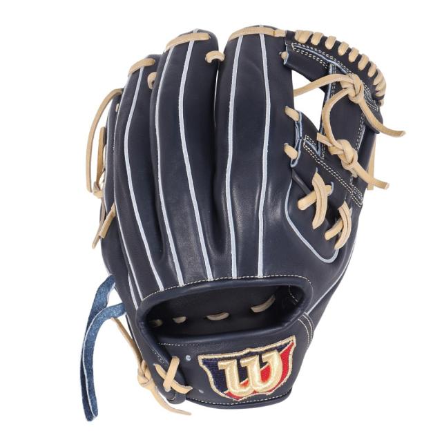 ウイルソン(Wilson)軟式用グラブ 内野手 野球グローブ 一般 ベーシック Lab DUAL 86型 Wブラック WBW1…