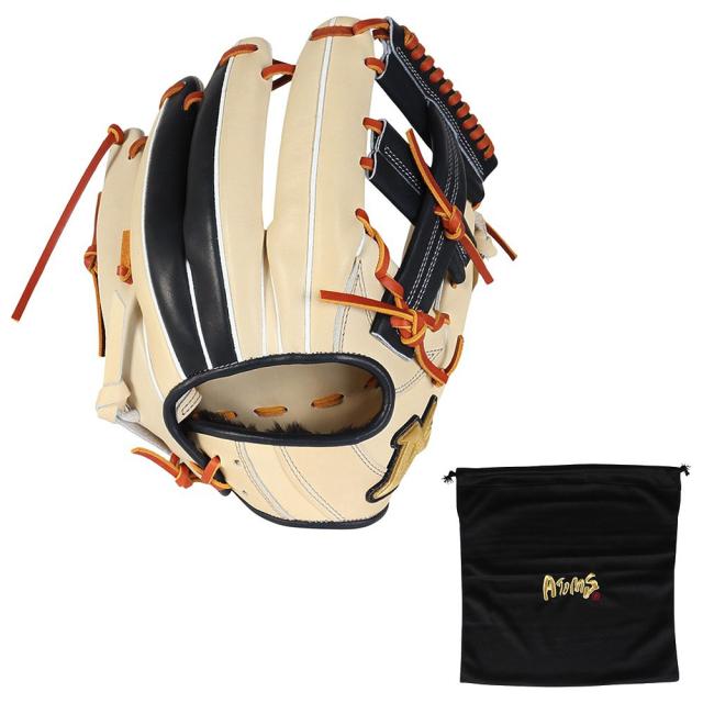 アトムズ(ATOMS)軟式用グラブ 内野手 野球グローブ 一般 ANX-021X25SS(Men’s)