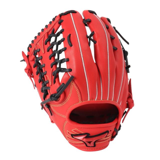 ミズノ(MIZUNO)軟式 グラブ 外野手用 野球グローブ 一般 ウィルドライブ レッド IBE 左投用 1AJGR32807…