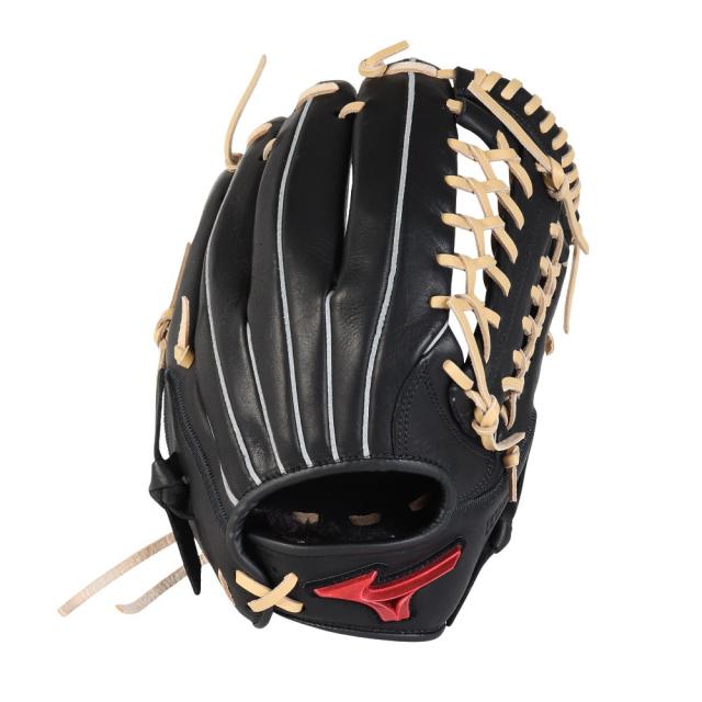 ミズノ(MIZUNO)少年軟式 グラブ オールラウンド用 野球グローブ ジュニア ウィルドライブ レッド U-Plus 1AJ…