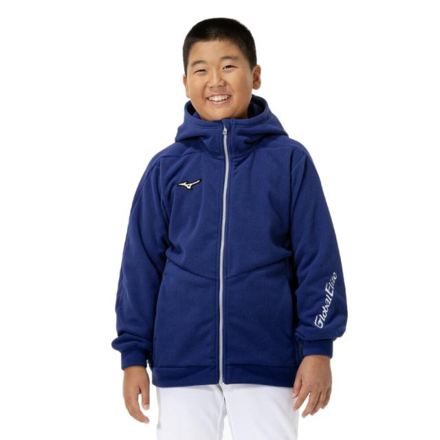 ミズノ(MIZUNO)野球ウェア ジュニア グローバルエリート フリースフーディ 厚手 12JECK8216(Jr)