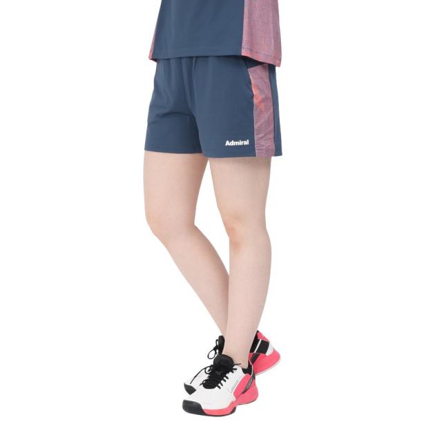アドミラル(Admiral)テニスウェア サイドライングラフィックショーツ ATLA506-NVY(Lady’s)