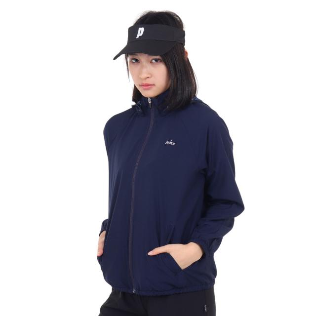 プリンス(PRINCE)テニスウェア レディース 蓄熱ウィンドジャケット WF3664 127 NVY(Lady’s)