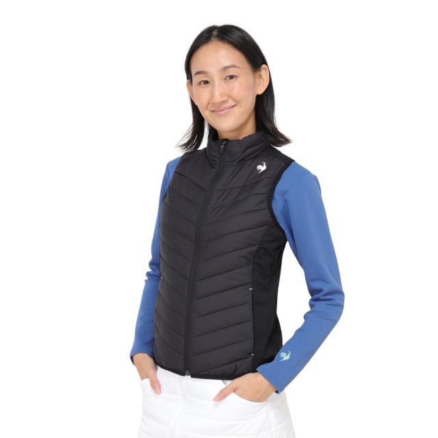 ルコックスポルティフ(lecoqsportif)テニスウェア パディングベスト LN4FVE50L BK00(Lady’s)