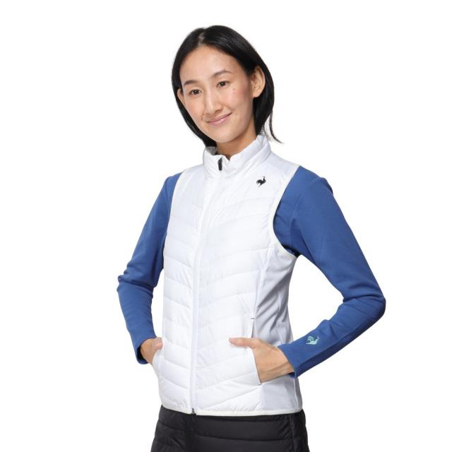ルコックスポルティフ(lecoqsportif)テニスウェア パディングベスト LN4FVE50L WH00(Lady’s)