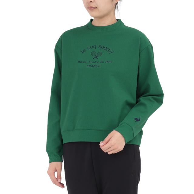 ルコックスポルティフ(lecoqsportif)テニスウェア LCSプリュームリブクロス クルーネック スウェット LT4FS…