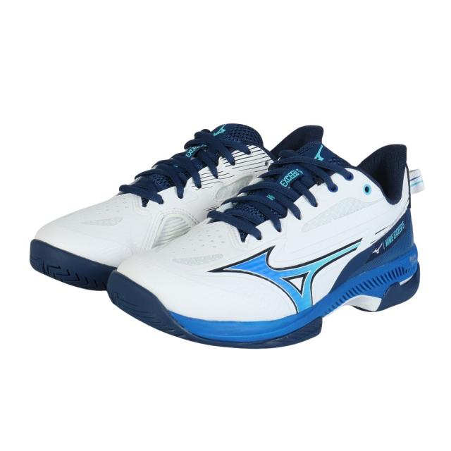 ミズノ(MIZUNO)オールコート用 テニスシューズ ウエーブエクシード5 WIDE AC 61GA231529(Men’s、…