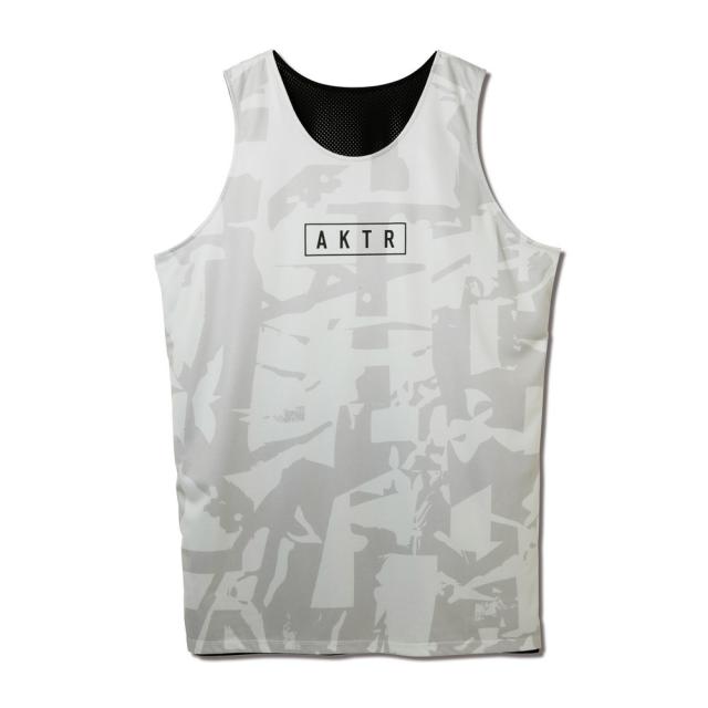 アクター(AKTR)バスケットボールウェア CUT-UP CAMO リバーシブル タンクトップ 125-023001 GYBK…