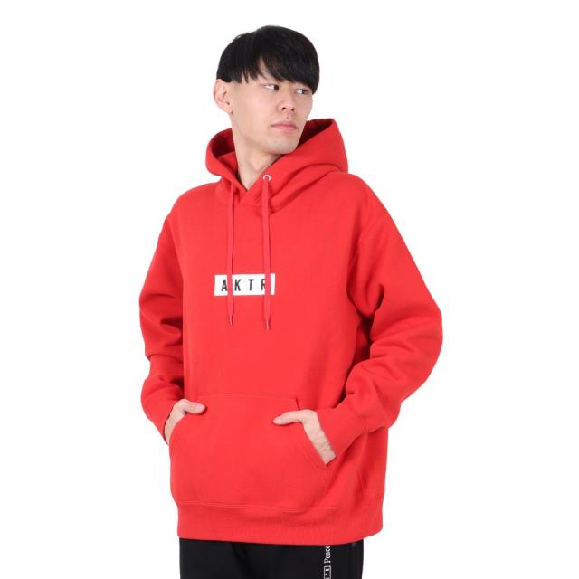 アクター(AKTR)バスケットボールウェア ロゴ スウェット プルオーバー フーディー 224-027010 RD(Men’s)