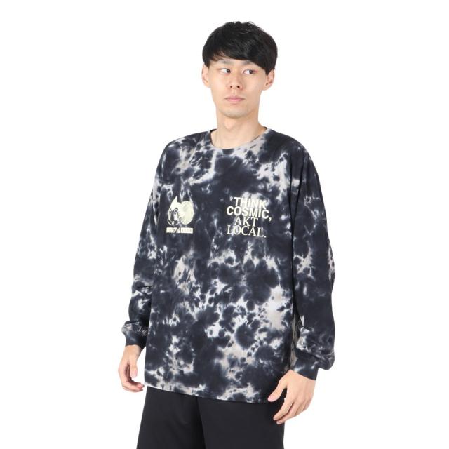 アクター(AKTR)バスケットボールウェア ATOM×AKTR COTTON 長袖Tシャツ 124-054005 BK(Men…