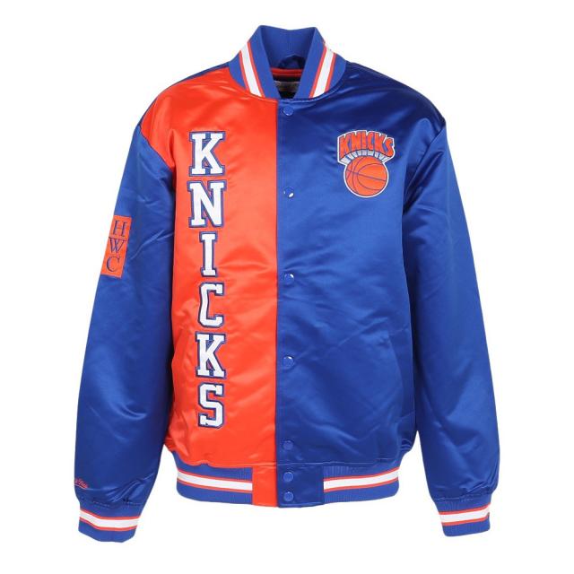 ミッチェルアンドネス(Mitchell&Ness)ライト サテン ジャケット NBA ニューヨーク ニックス OJBF5523…
