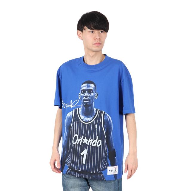 ミッチェルアンドネス(Mitchell&Ness)プレイヤー 半袖Tシャツ オーランド・マジック NN8097-OMAROYA…