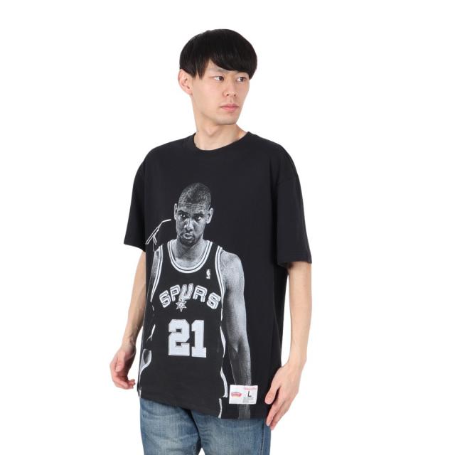 ミッチェルアンドネス(Mitchell&Ness)プレイヤー 半袖Tシャツ サンアントニオ・スパーズ NN8097-SASBL…