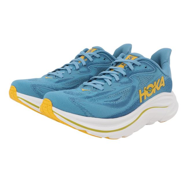 ホカ(HOKA)ランニングシューズ ジョギングシューズ クリフトン 10 ワイド ブルー 1162032-ALF スニーカー(…
