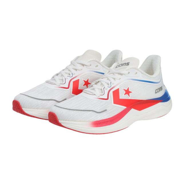 コンバース(CONVERSE)ランニングシューズ ジョギングシューズ コンズ ランデュアル 2 34202100 ホワイト/レ…