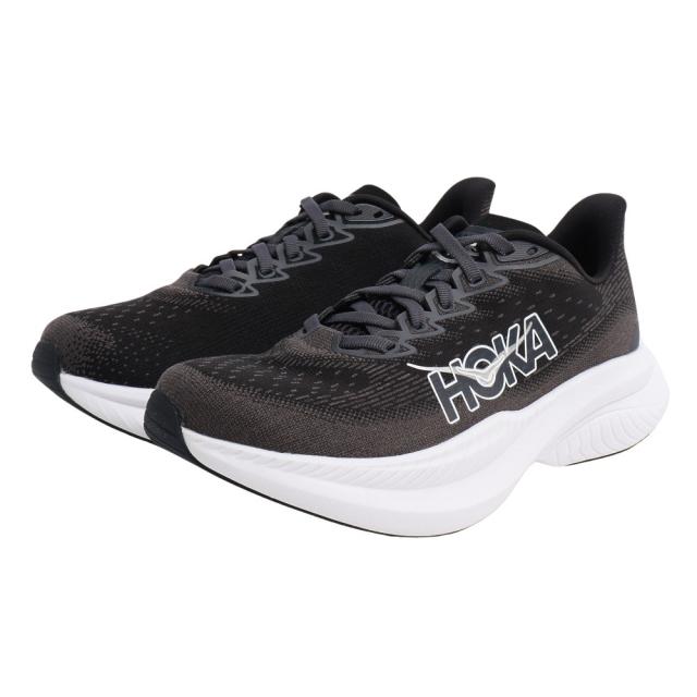 ホカ(HOKA)ランニングシューズ ジョギングシューズ マッハ 6 レギュラー 1147810-BWHT(Lady’s)
