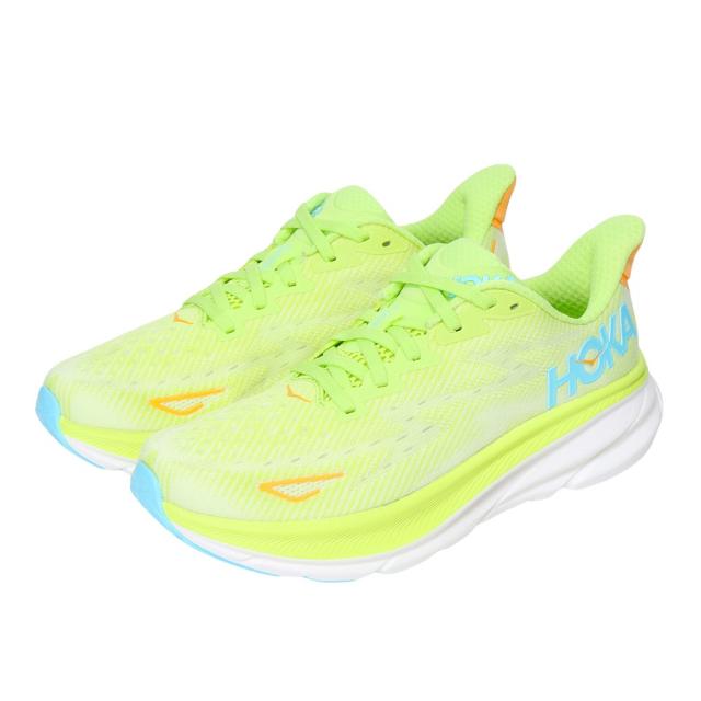 ホカ(HOKA)ランニングシューズ クリフトン9 フラッシュグリーン 1127896-LCS スニーカー ジョグ クッション性…