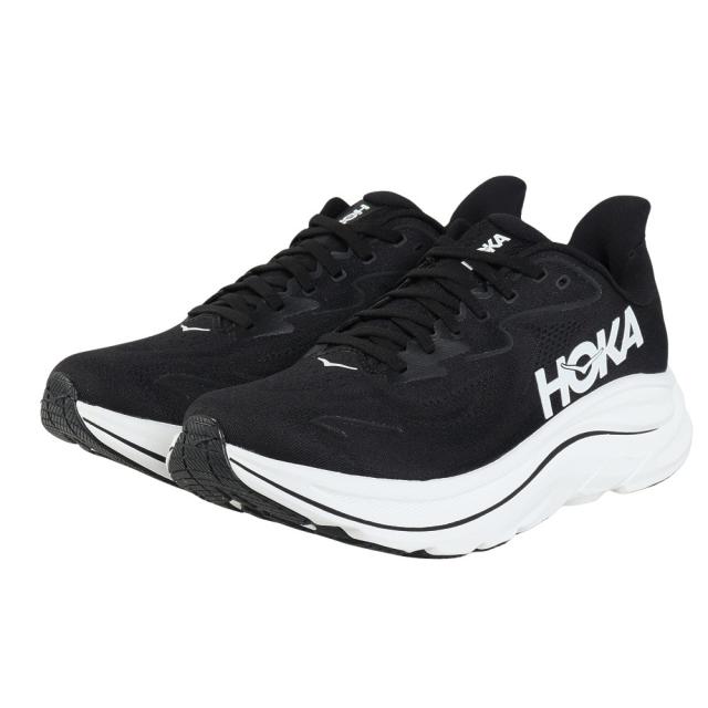 ホカ(HOKA)ランニングシューズ ジョギングシューズ クリフトン 10 ワイド ブラック ホワイト 1162050-BWHT…