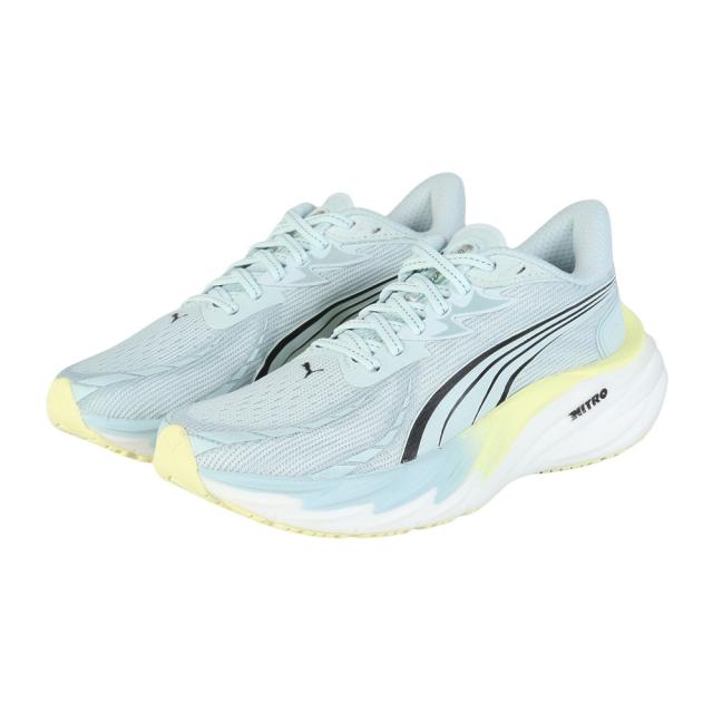 プーマ(PUMA)ランニングシューズ ジョギングシューズ ヴェロシティ ニトロ 4 ライトブルー 31114107 スニーカー…