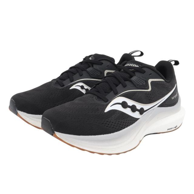 サッカニー(SAUCONY)ランニングシューズ ジョギングシューズ テンパス 2 ブラック ホワイト S10973-200 B…