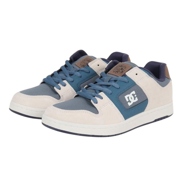 ディーシーシューズ(DC SHOES)スニーカー マンテカ4 ネイビー ホワイト 24SPDM241005XSBW ボーダーシ…