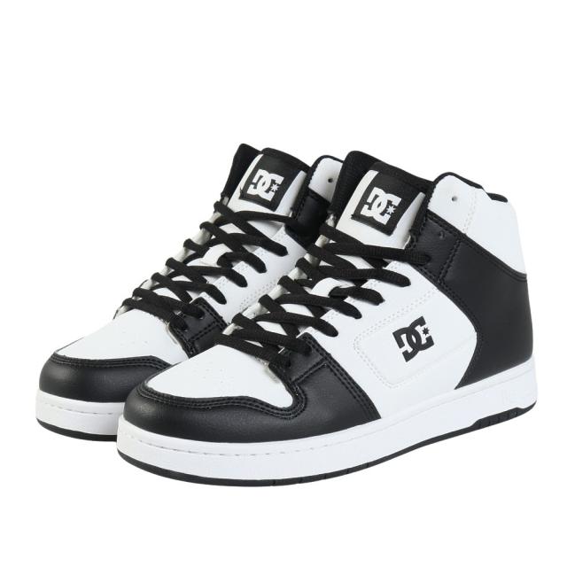 ディーシーシューズ(DC SHOES)スニーカー ボーダーシューズ マンテカ 4 HI SN ホワイト ブラック 25FWDM…