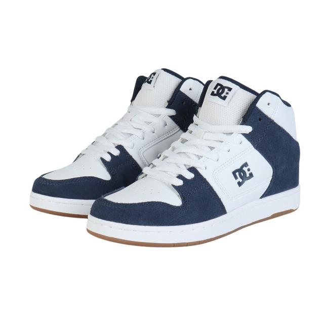 ディーシーシューズ(DC SHOES)スニーカー ボーダーシューズ マンテカ 4 ハイカット ホワイト ネイビー 25FWDM…