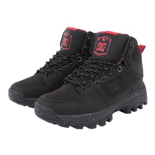 ディーシーシューズ(DC SHOES)スニーカー ボーダーシューズ DC GLAZE ハイカット ブラック レッド 25FWD…