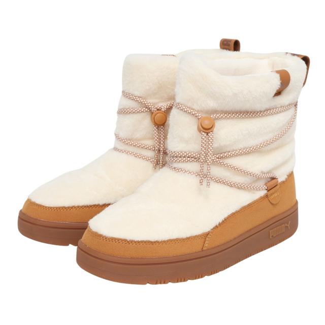 プーマ(PUMA)スニーカー アウトドアシューズ スノーバエ スウェードウィメンズ オフホワイト 40217502 ブーツ カ…
