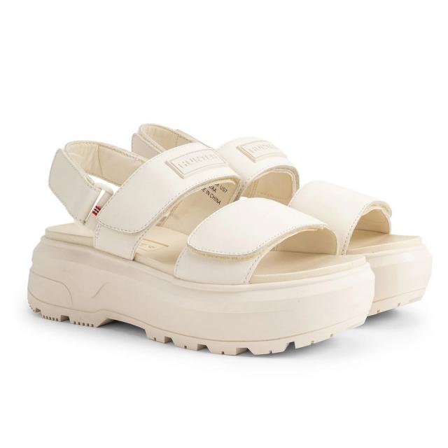 ハンター(Hunter)シティ リベル レザー ヒール ストラップ サンダル UFD3110LEA-CCR(Lady’s)