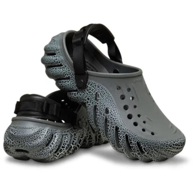 クロックス(crocs)サンダル エコー クラックル クロッグ Slate Grey ダークグレー 211630-0DA スポ…