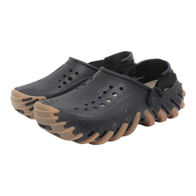 クロックス(crocs)サンダル エコー ガム RO クロッグ Black ブラック211675-001 スポーツサンダル(M…