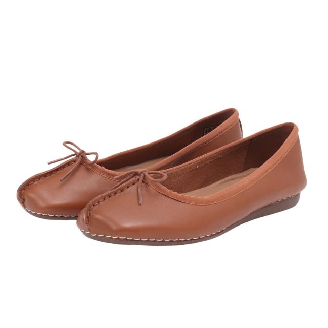 クラークス(Clarks)カジュアルシューズ フレックルアイス ブラウン 20352930 バレエシューズ タウンシューズ(L…