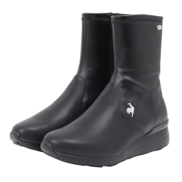 ルコックスポルティフ(lecoqsportif)ブーツ カジュアルシューズ LCS アンジェ II LG ブラック シルバー …