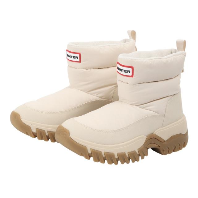 ハンター(Hunter)ブーツ カジュアルシューズ イントレピッド ワンダラー ショート スノー オフホワイト UFS7119…