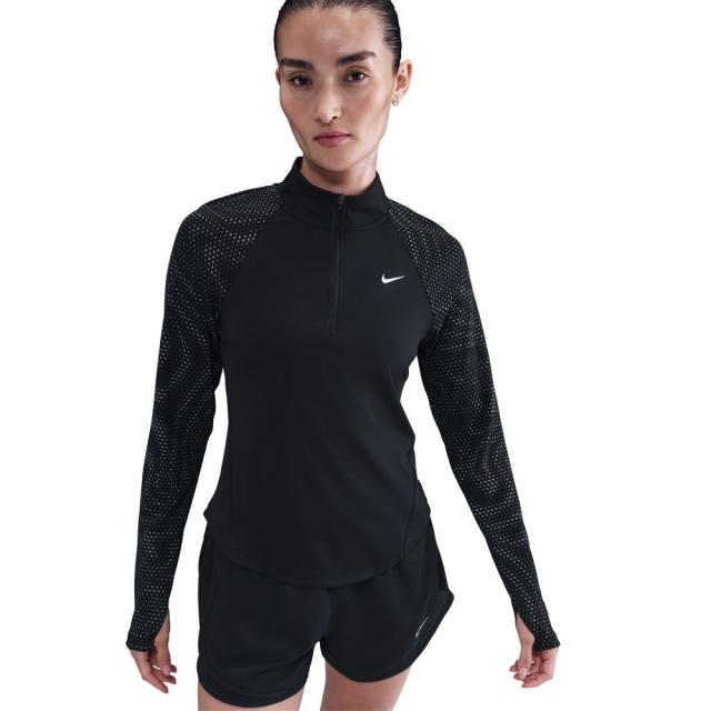 ナイキ(NIKE)テンポ ドライフィット FLSH ハーフジップ 長袖トップス HV2997-010(Lady’s)