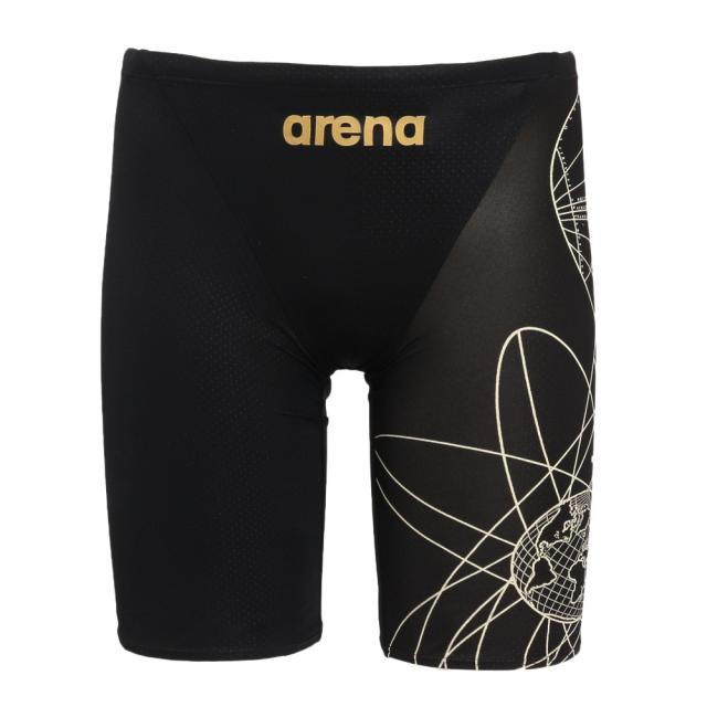 アリーナ(ARENA)競泳水着 水泳 レ−シングスパッツ ハ−フレッグ WA承認モデル 黒×金 S-LLサイズ AS5FRC2…