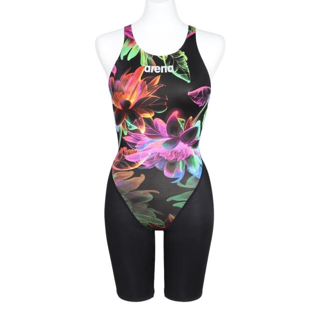 アリーナ(ARENA)競泳水着 水泳 レーシングワンピーススパッツ ブラック×ピンク S-LLサイズ WA承認モデル AS5S…