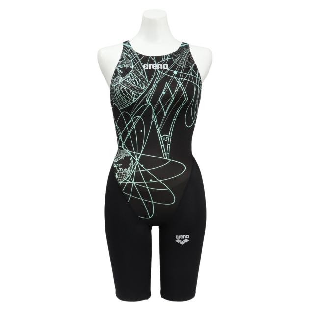 アリーナ(ARENA)競泳水着 レディース 水泳 レーシングワンピーススパッツ WA承認モデル 黒×青 S-LLサイズ AS5…