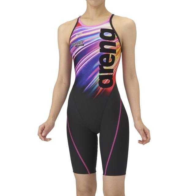 アリーナ(ARENA)競泳水着 レディース 水泳 トレーニングワンピーススパッツ オープンバック・ハーフレッグ AS5FWM2…