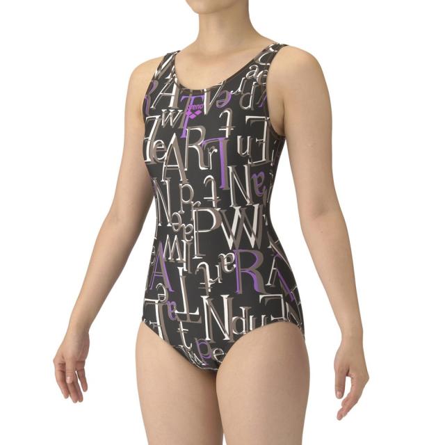 アリーナ(ARENA)フィットネス水着 レディース 水泳 セパレーツ Uバック S-3Lサイズ 青×紺 AS5FWF55L B…