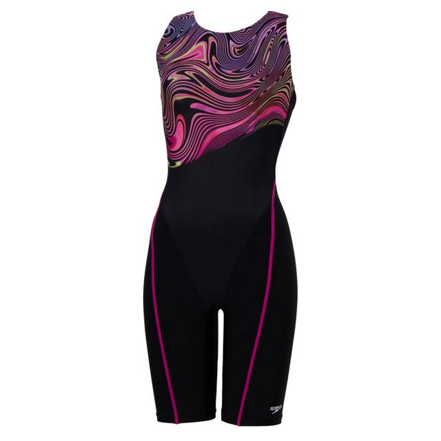 スピード(SPEEDO)オールインワン水着 レディース 水泳 アクアラバルースンニースキン ピンク M-LLサイズ SFW12…