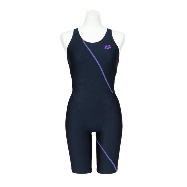 アリーナ(ARENA)フィットネス水着 アクアエクサ フィットネスワンピース スパッツ 紺×紫 S-3Lサイズ AS5SWF0…