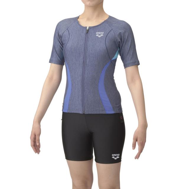 アリーナ(ARENA)フィットネス水着 レディース 水泳 フィットネス セパレーツ 青 M-3Lサイズ AS5SWF43L B…