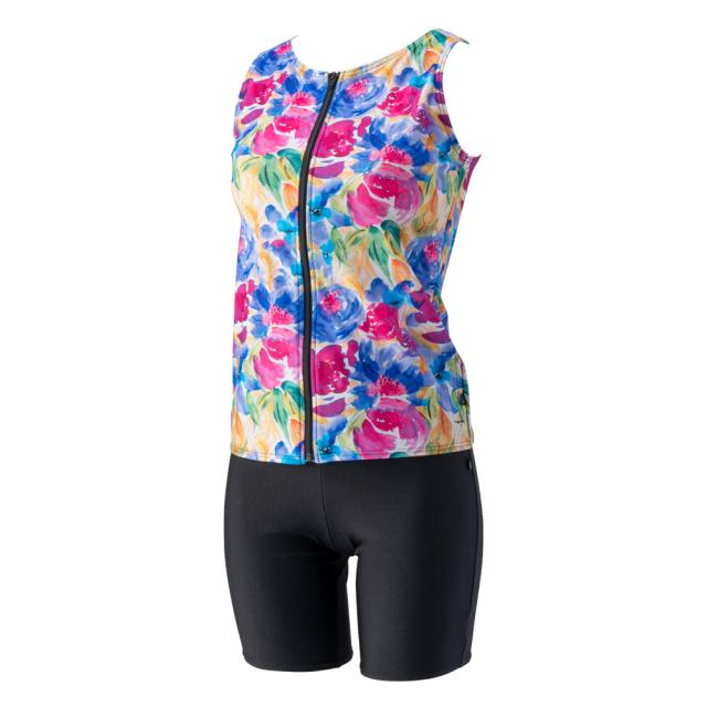 フットマーク(FOOTMARK)フィットネス水着 レディース 水泳 FM25 長持ちする水着セパレーツ ワイン M-3Lサイズ…