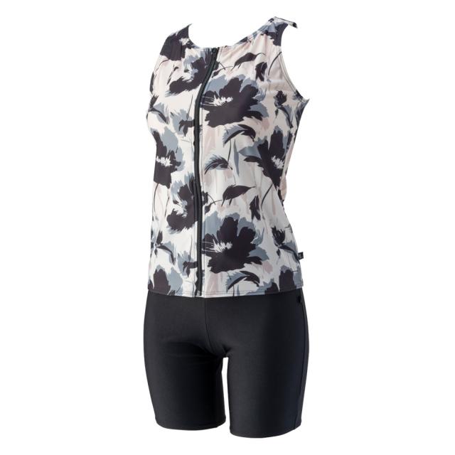 フットマーク(FOOTMARK)フィットネス水着 レディース 水泳 FM25 長持ちする水着セパレーツ 黒 M-3Lサイズ 0…