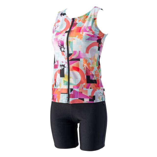 フットマーク(FOOTMARK)フィットネス水着 レディース 水泳 FM25 長持ちする水着セパレーツ オレンジ M-3Lサイ…